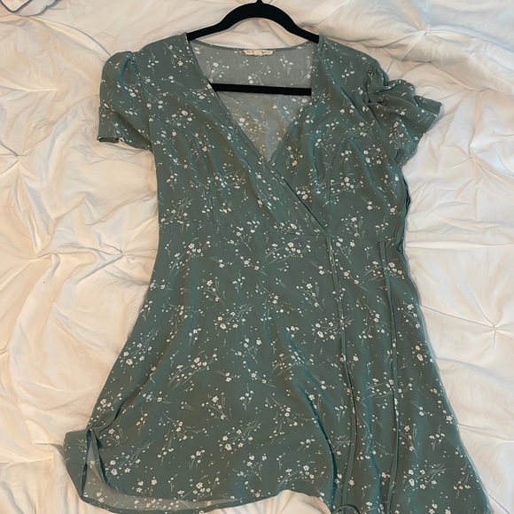 PacSun | Dresses | Pacsun Sage Green Mini Dress | Poshmark
